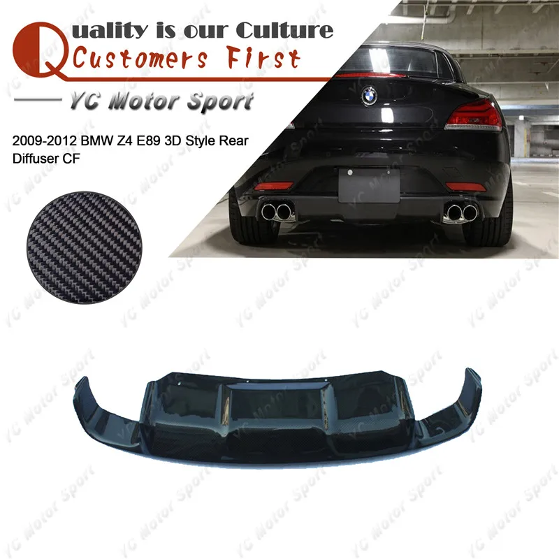 Car Accessories Carbon Fiber 3d Style Rear Diffuser Fit For 2009-2013 ...