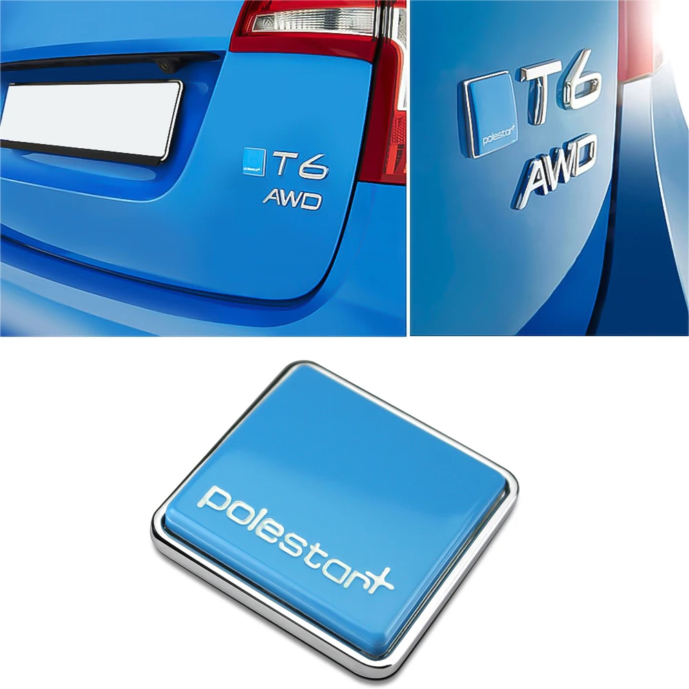 3D Metal AWD T5 T6 Polestar Car Sticker for Volvo S40 S60 S80 V40 V50 ...