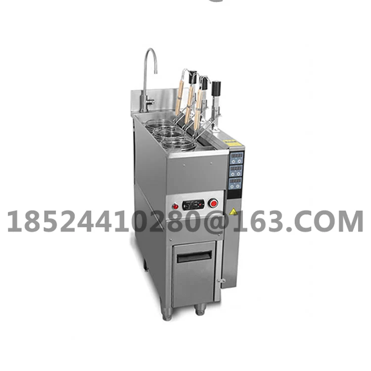 Commercial vertical automatic lifting six - head cooking stove ...