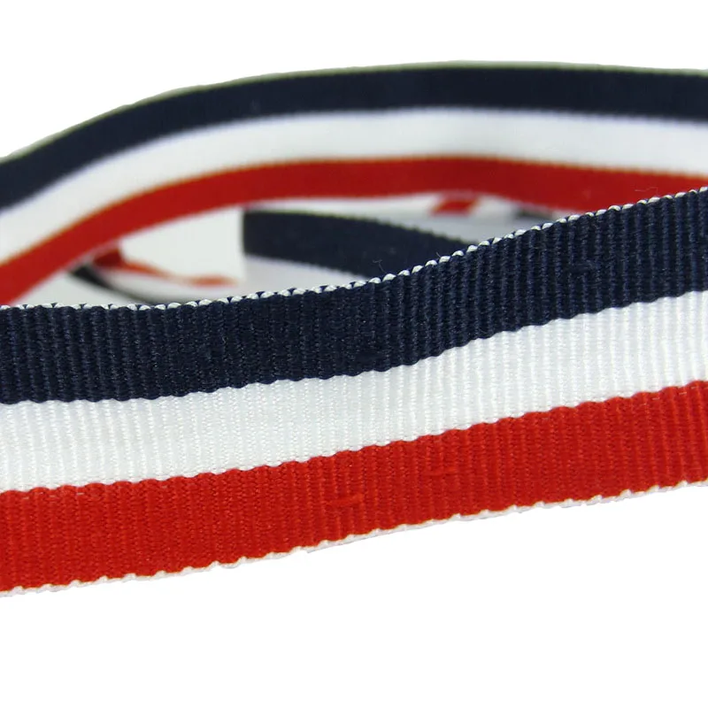 10yards 3/4" Patriotic Red White Navy Blue Stripe Grosgrain Ribbon Flag ...