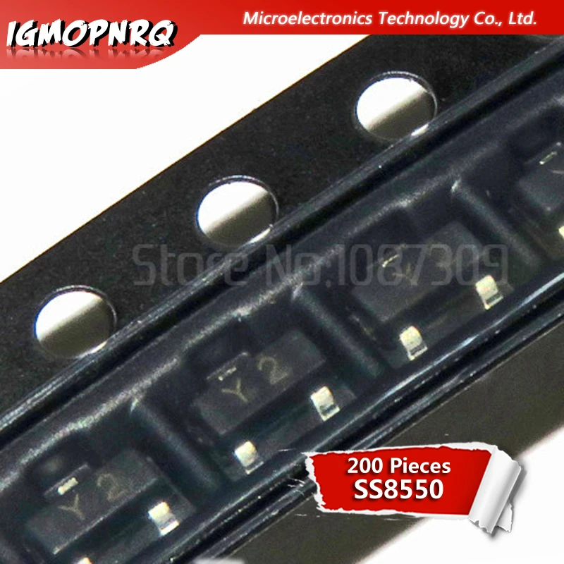 200pcs frete grátis SS8550 S8550 Y2 Transistores Bipolares BJT 625 mW ...
