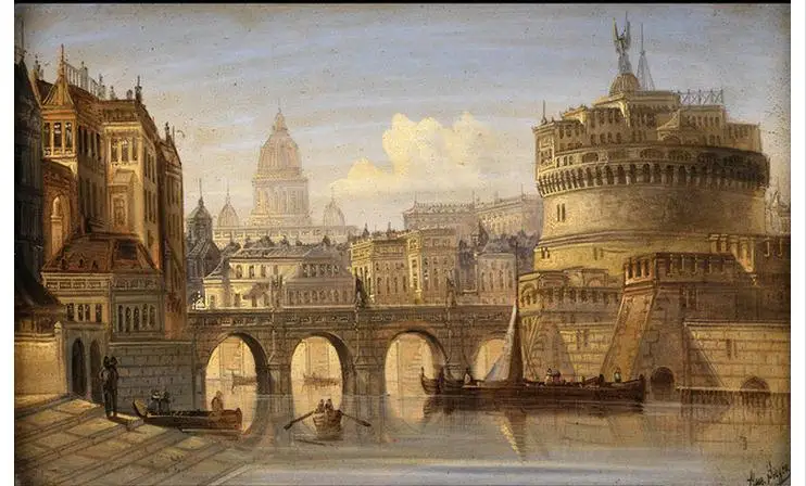 Roman Castle Painting