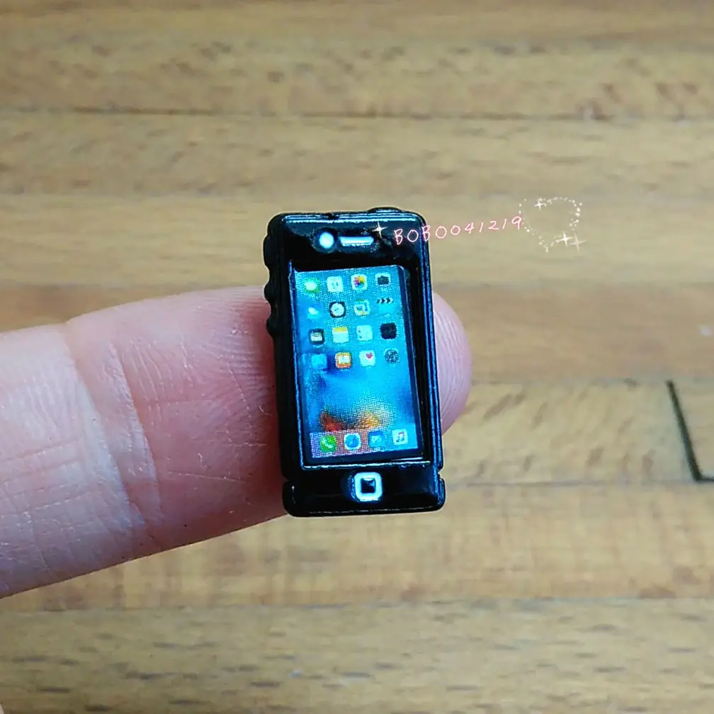 Dollhouse Miniature 1:12 Toy Living Room A Metal Black Cell Phone BM77 ...