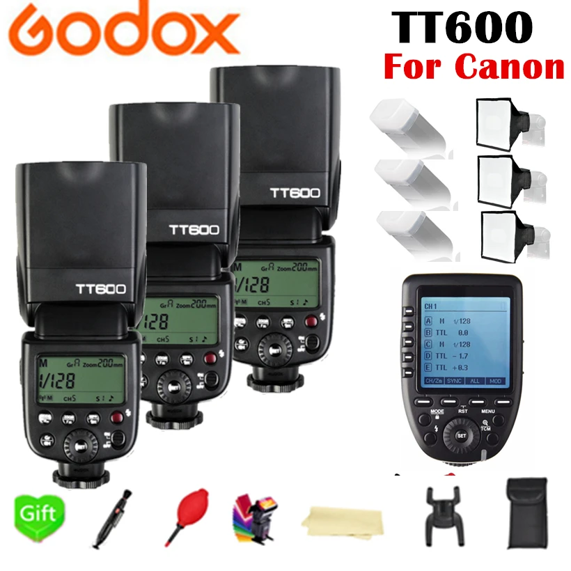 Godox Tt600 Tt600s 2.4g Wireless Tl Hss 1/8000s Speedlite Flash + X1t-c ...