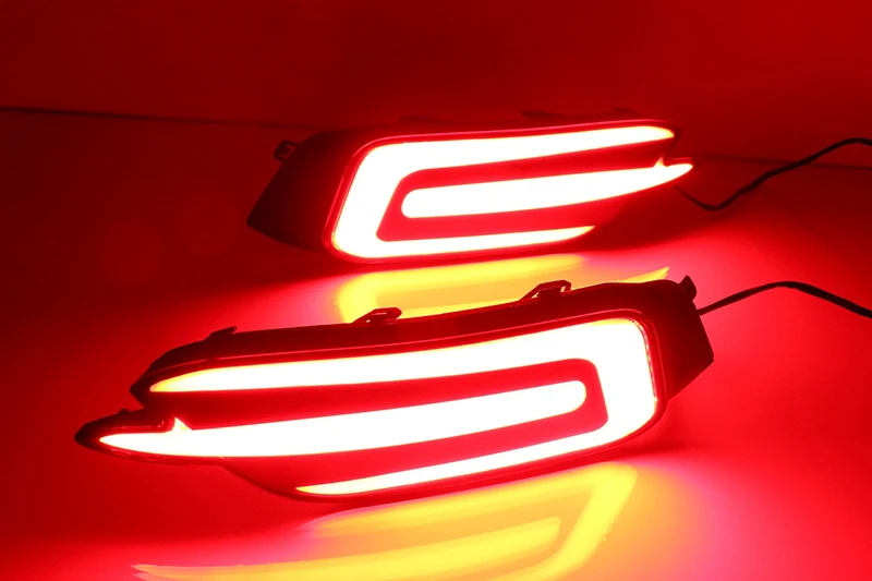 Автомобильный мигающий 2 шт. для Honda Civic отражатель светодиодный ...