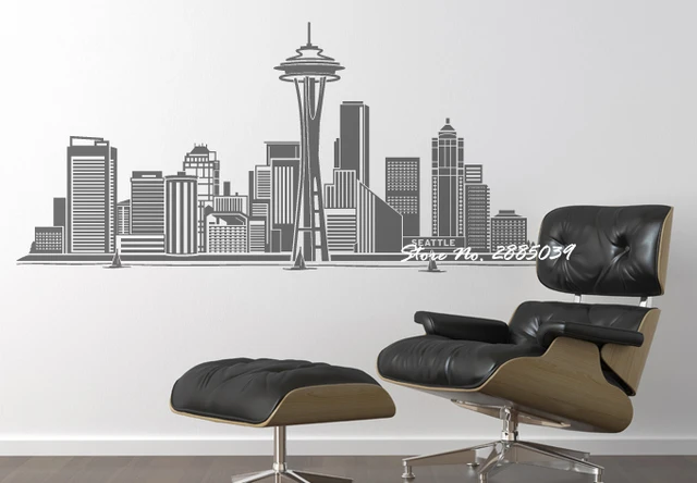 Seattle Skyline Decal