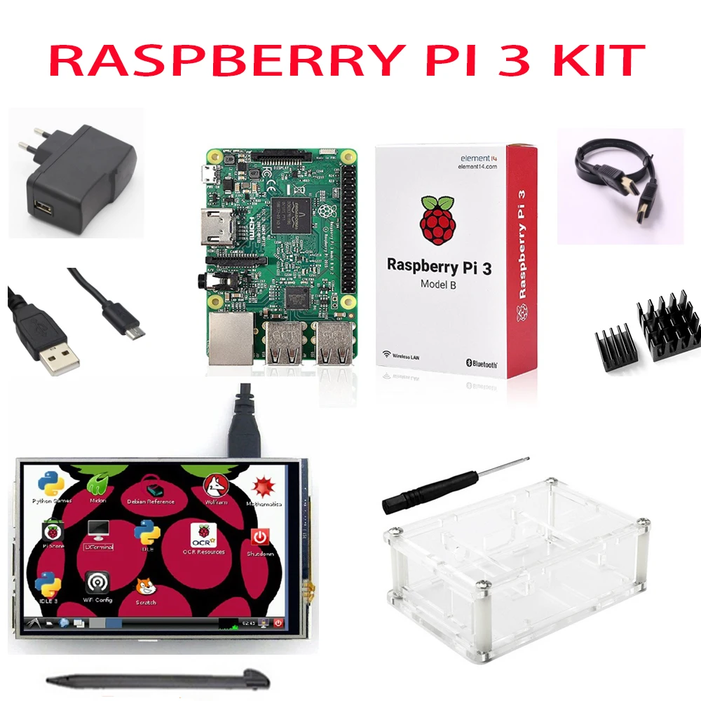 New Raspberry Pi 3 Starter Kit With Original Raspberry Pi 3 Model B