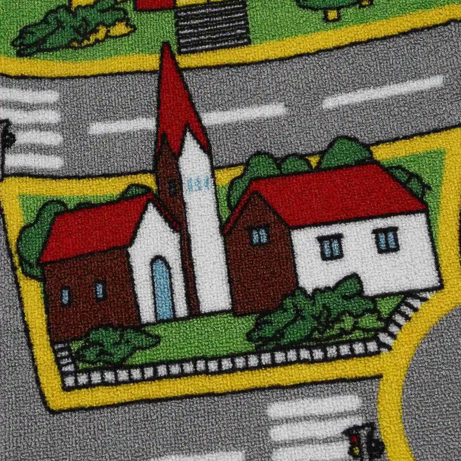 Детский ковер, игровой коврик, карта улицы города, Детский обучающий ...