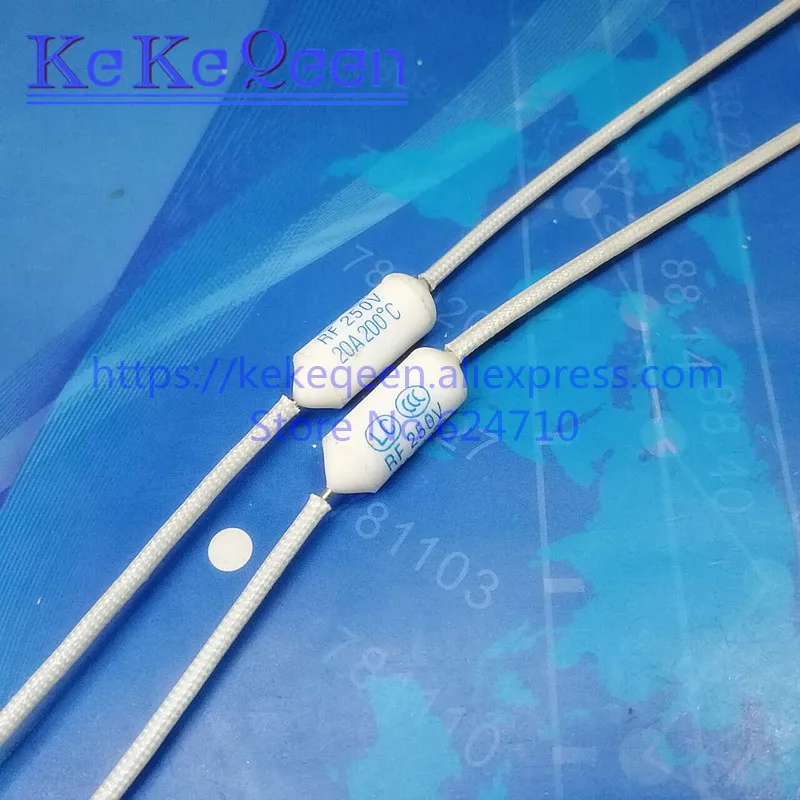 10pcs/lot 10a/15a/20a 250v 200c 200 Degrees Rf 200 Rf-200 Rf200 Ceramic ...
