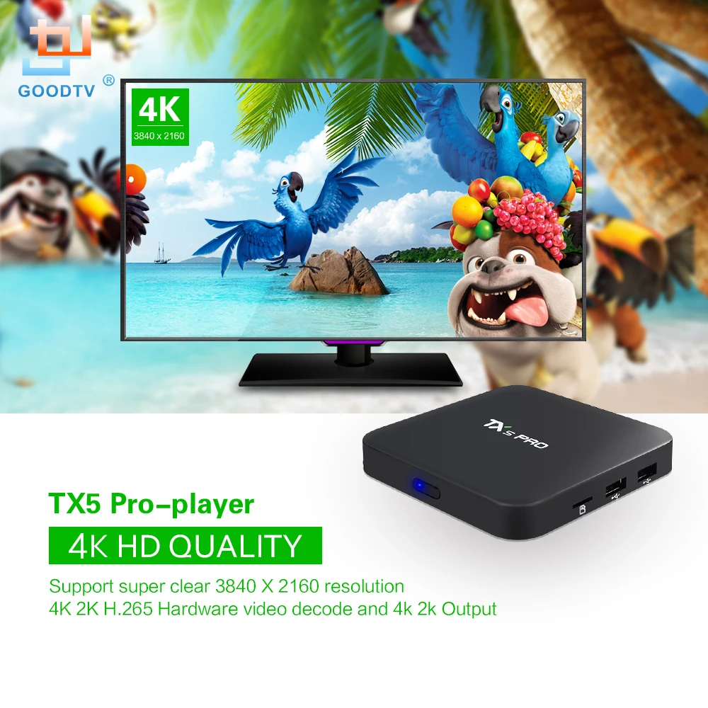 Хороший ТВ TX5 PRO Smart tv Box Android 7,1 Amlogic S905 X Core 2 Гб ...