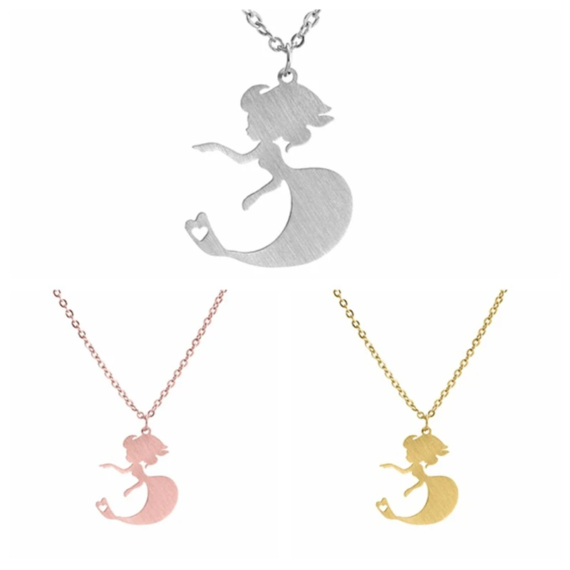 Moda Sereia Cauda Pingentes Colar Mulheres Marítima Sonho Romântico ...