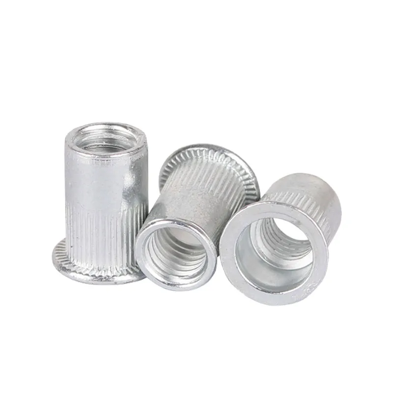 1000pcs Aluminum Rivet Nut M4 Aluminum Alloy Rivnut Flat Head Threaded ...