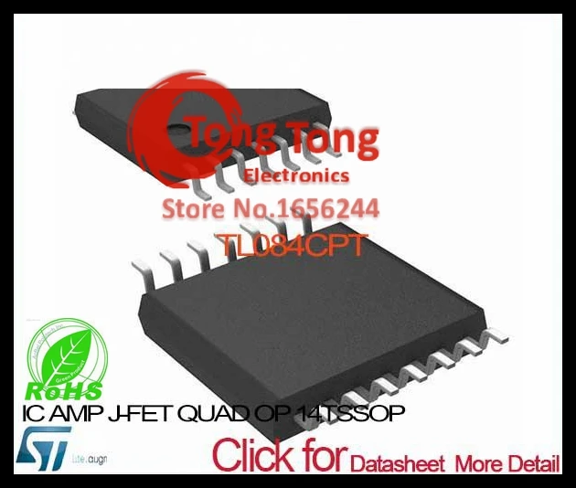 Купить tl084cpt ic ампер j-fet четырехъядерный оу 14tssop tl084cpt 084 ...