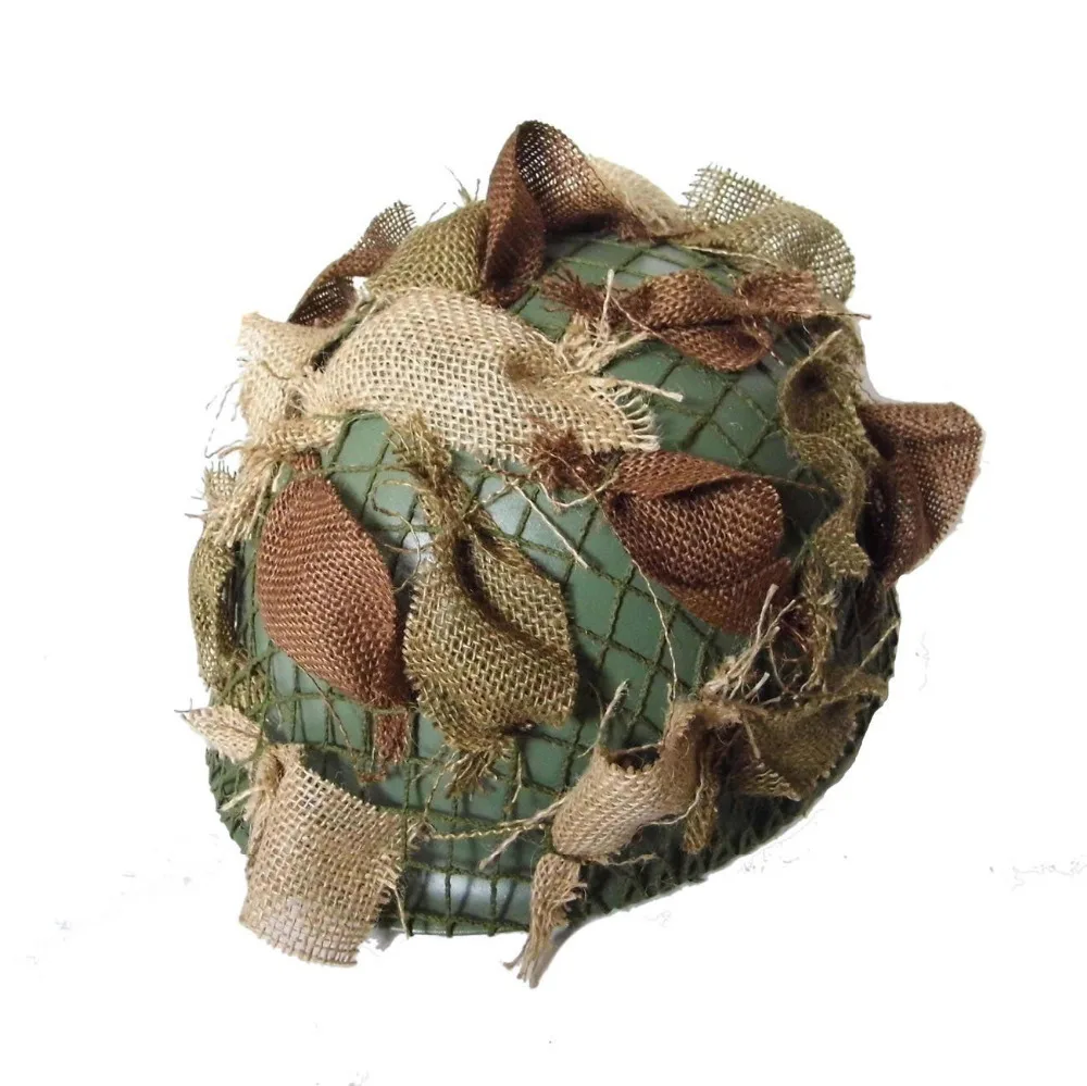 WWII WW2 US AIR FORCE PARATROOPER M1 HELMET WITH CAMOUFLAGE NETTING ...