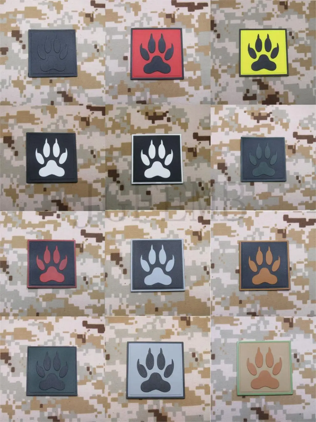 K9 Dog Paw Morale of Tactical Military 3D PVC Patch|patch morale|paw ...