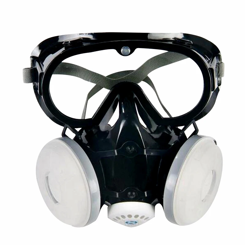 Dust mask Half Face Mask Respirator with Goggles Three Non woven ...