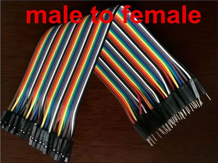 Male to female -Lot de 40 câbles Dupont pour Arduino, 21cm, 2.54mm ...