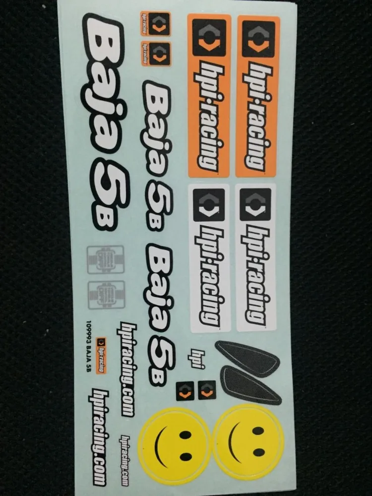 New 1/5th HPI racing 5B 5T 5SC body Sticker 1pcs RC Ccar FG MCD x1 x2 ...