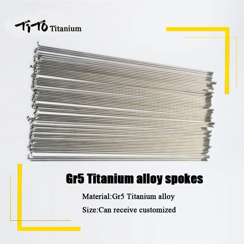TiTo Titanium Alloy Spokes for Mountain Bike/Road Bike Wheels Bicycle ...