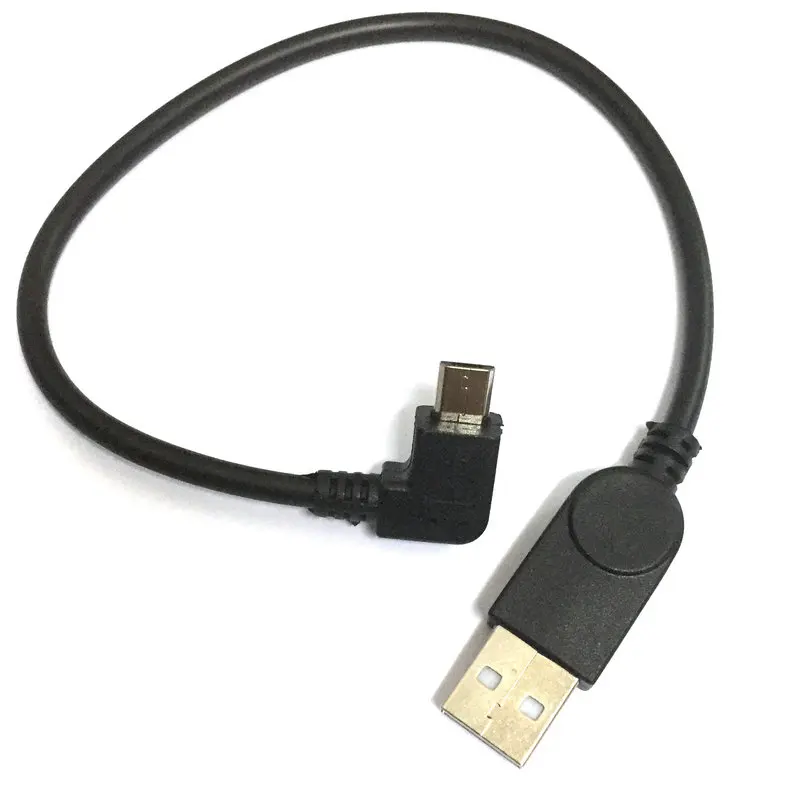 New Universal 25cm Short USB A to Right Angle Micro b USB 2.0 Cable ...