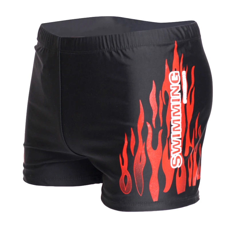 Swimming Man Square Leg Elastic Trunks Racing Swim Quick Dry Swimsuit ...