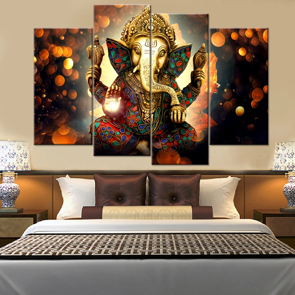 Modern Decor Canvas Modular Wall Painting HD The Statue Art Modular ...