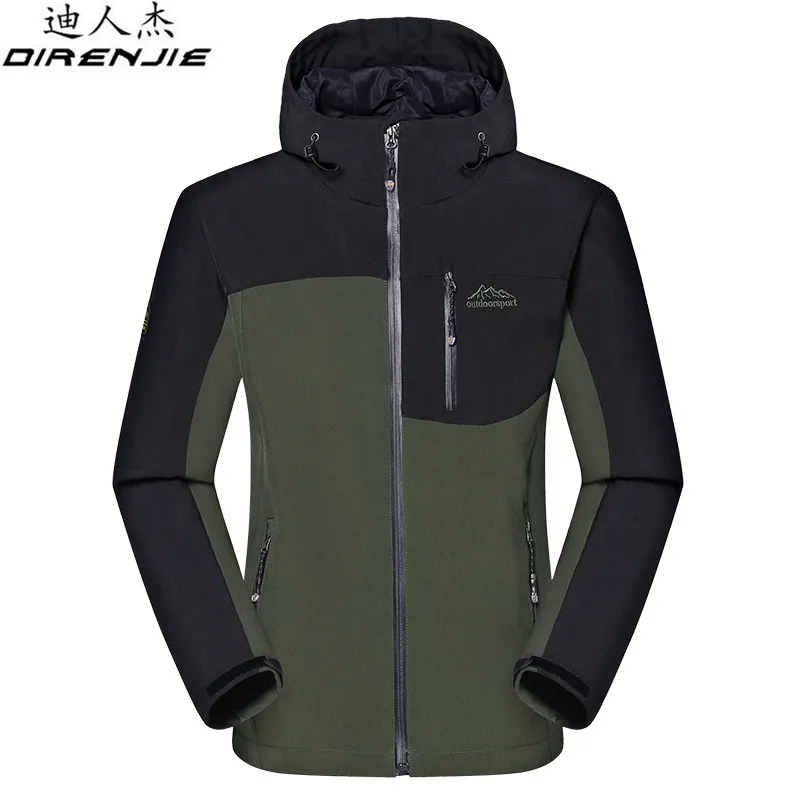 Autumn Winter Men's Warm Soft Shell Jackets Outdoor Sports Camping ...