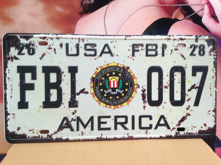 United States Shabby Chic Car License Plates Decorative Metal Signs ...