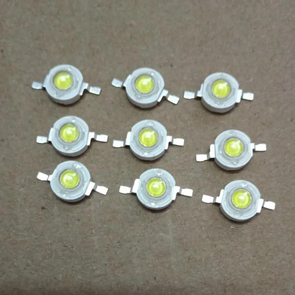 50pcs/lot Free shipping 3W Bridgelux LEDs 45mil led chip high power 198 ...