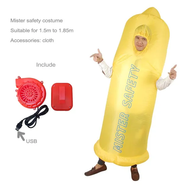 Sexy Inflatable WILLY Penis Costume Costumes Funny Dick Inflatable ...