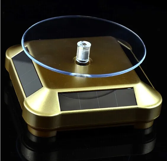 9 cm diameter solar automatic rotating disk Jewelry display tray ...