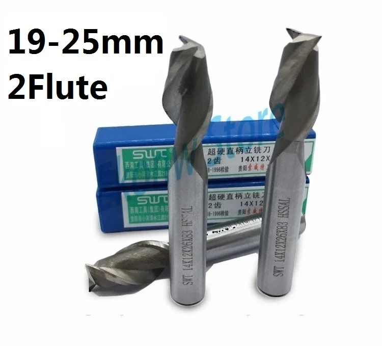 1pc-19mm-20mm-21mm-22mm-24mm-25mm-two-Two-2-Flute-HSS-End-Mill-Cutter ...