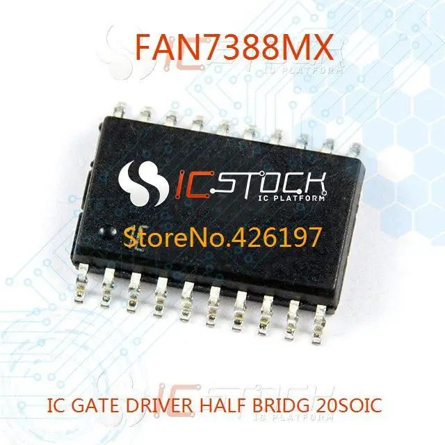 Free Shipping FAN7388MX IC GATE DRIVER HALF BRIDG 20SOIC 7388 FAN7388 ...