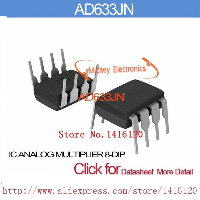 Ad633jn IC ANALOG MULTIPLIER 8 DIP AD633JN 633 AD633 AD633J 633J D633 ...