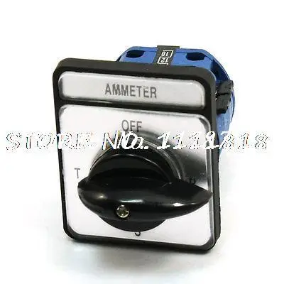 Panel Mount Rotary Cam Changeover Ammeter Switch 4 Positions CA10 A048 ...