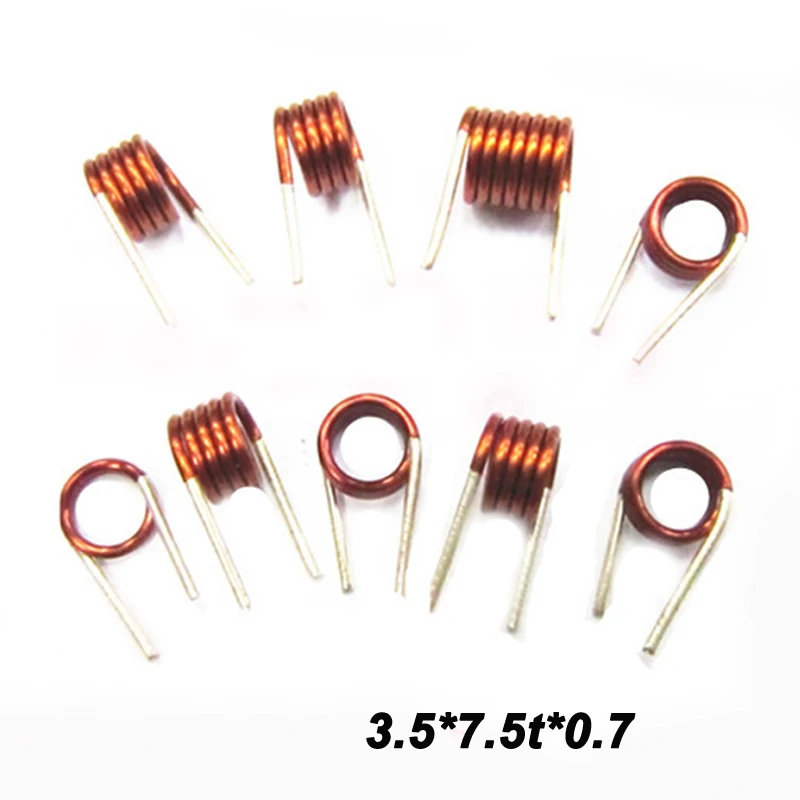 Free shipping 10pc coilcraft inductor 3.5*7.5t*0.7 Copper Wire Hollow ...