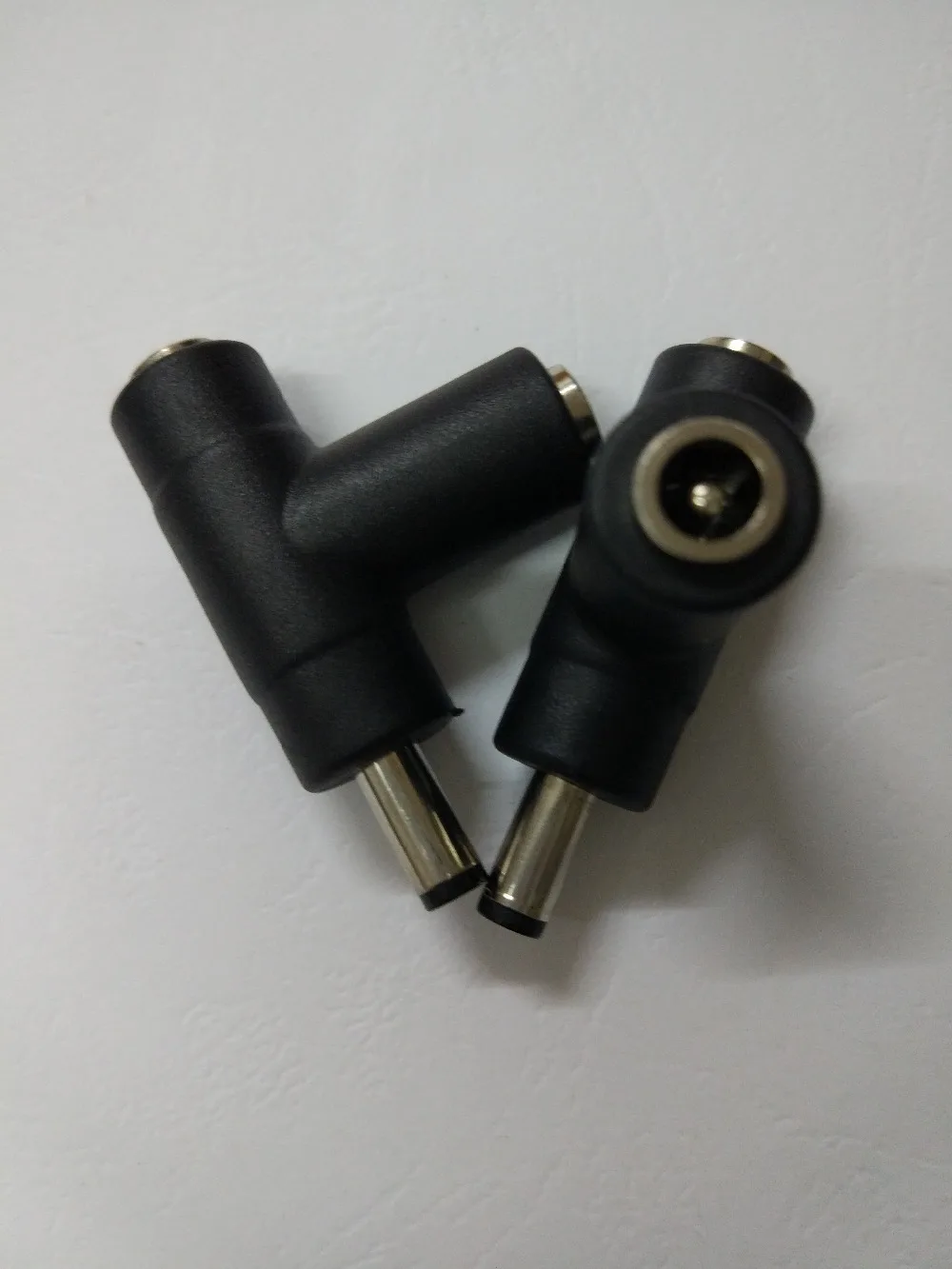 20 Pcs 5.5x2.1mm Dc Power Male Plug To 2 Female Jack Adapter Connector ...