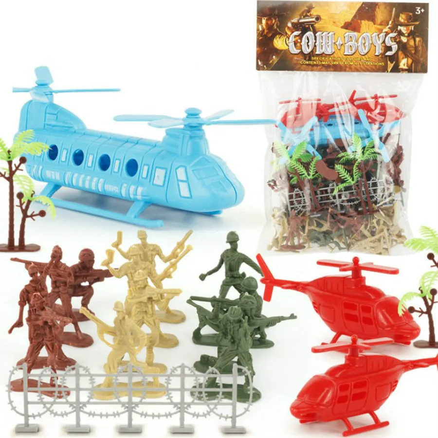 86ps/lot of sandbox military model toys Soldier military bag Desktop ...