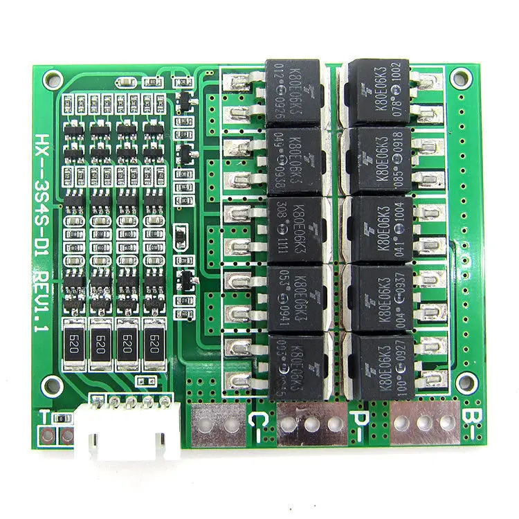 Generic 4S 12.8V 100A WITH Balance 3.2V LiFePo4 Lithium Iron Phosphate LiFe Battery Cell PCB BMS ...