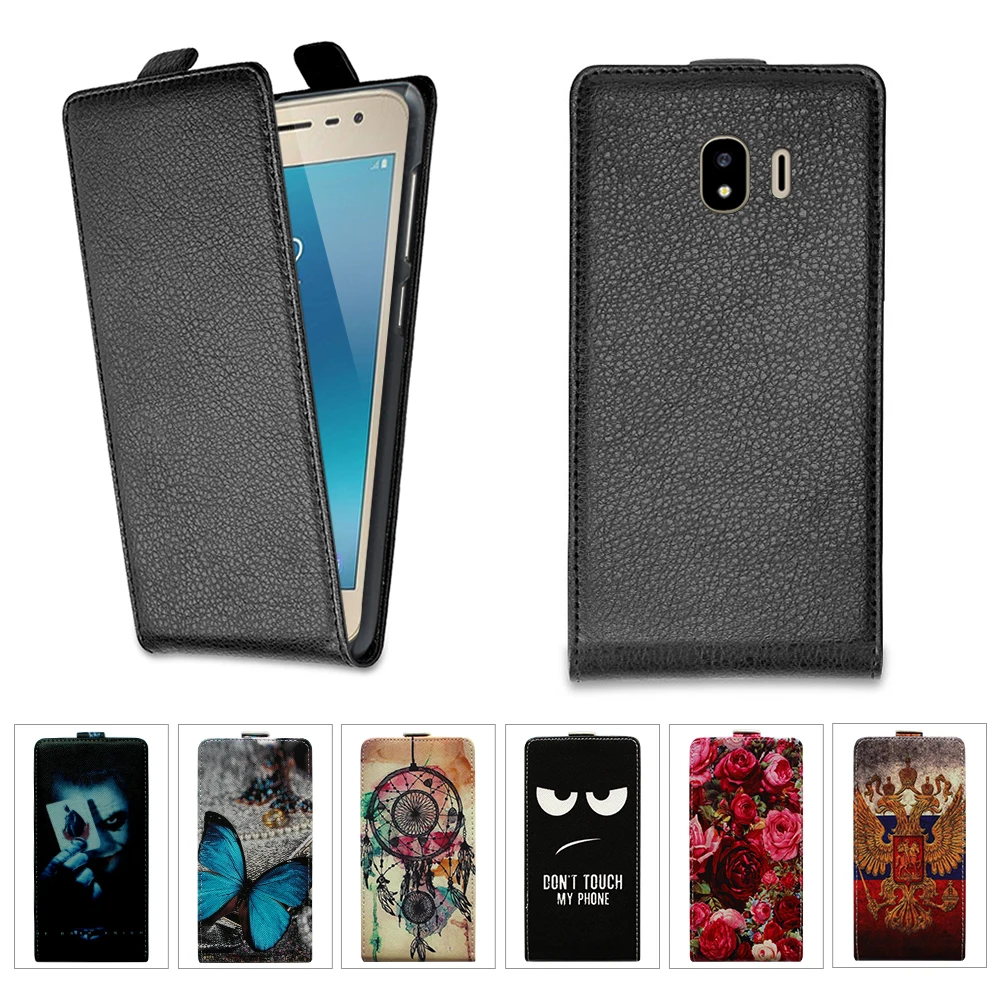 Luxury Flip leather case For Samsung Galaxy J4 2018 back phone case ...