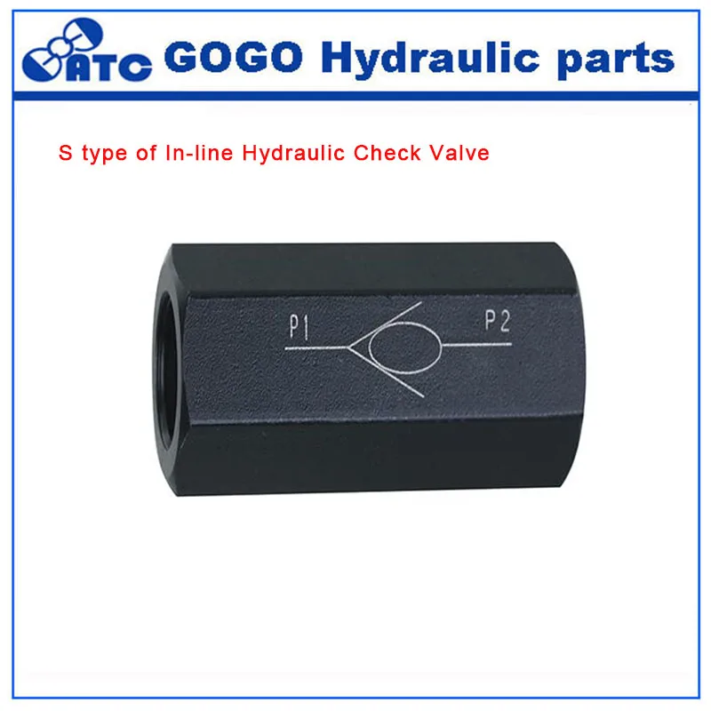 sub plate mounting check valve type S type of In line Hydraulic Check ...