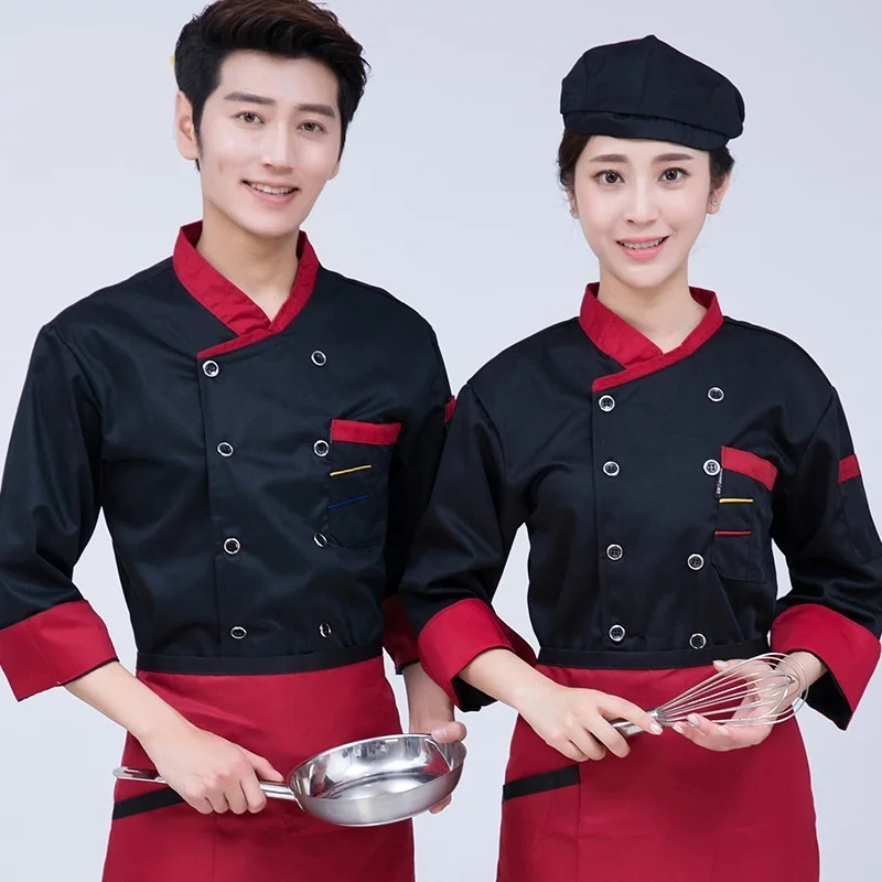 Jaqueta de chef de cozinha, uniforme, serviço de alimentos, restaurante ...