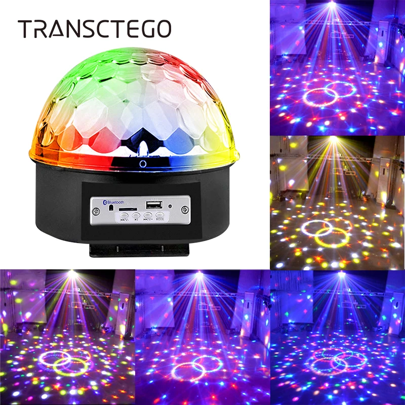 블루투스 디스코 라이트 스피커 Mp3 Led 디스코 볼 램프 Rgb 무대 램프 Dj 프로젝터 레이저 음악 플레이어