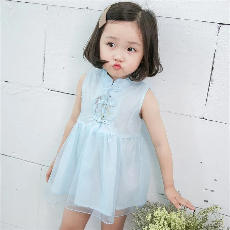 Baby-Summer-Dress-Trendy-Infant-Sundress-Kids-Girls-Pure-Color-Chinese ...