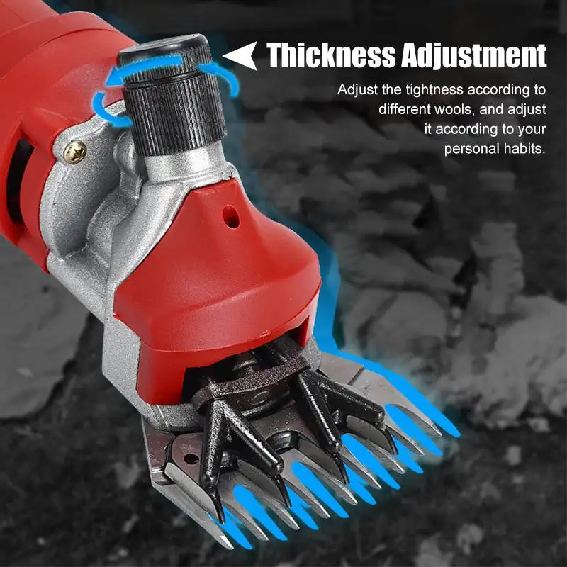 1000W 220V 2400R/Min Electric Shearing Clipper Shear Sheep Goats Alpaca ...