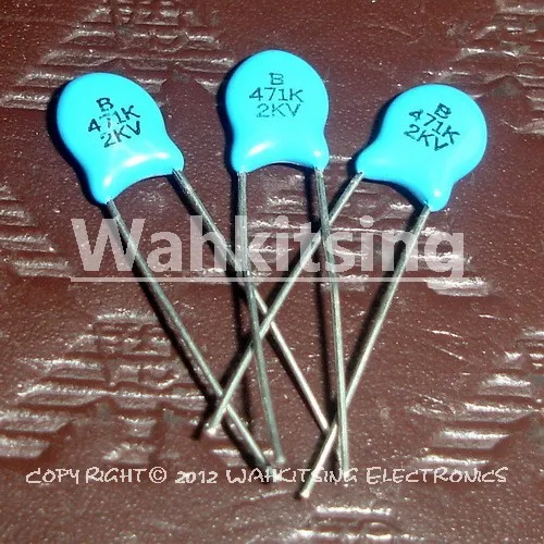1000 PCS 471/2KV DIP 2 Ceramic capacitors 471K/2KV 2KV 470pF 471 2000V ...