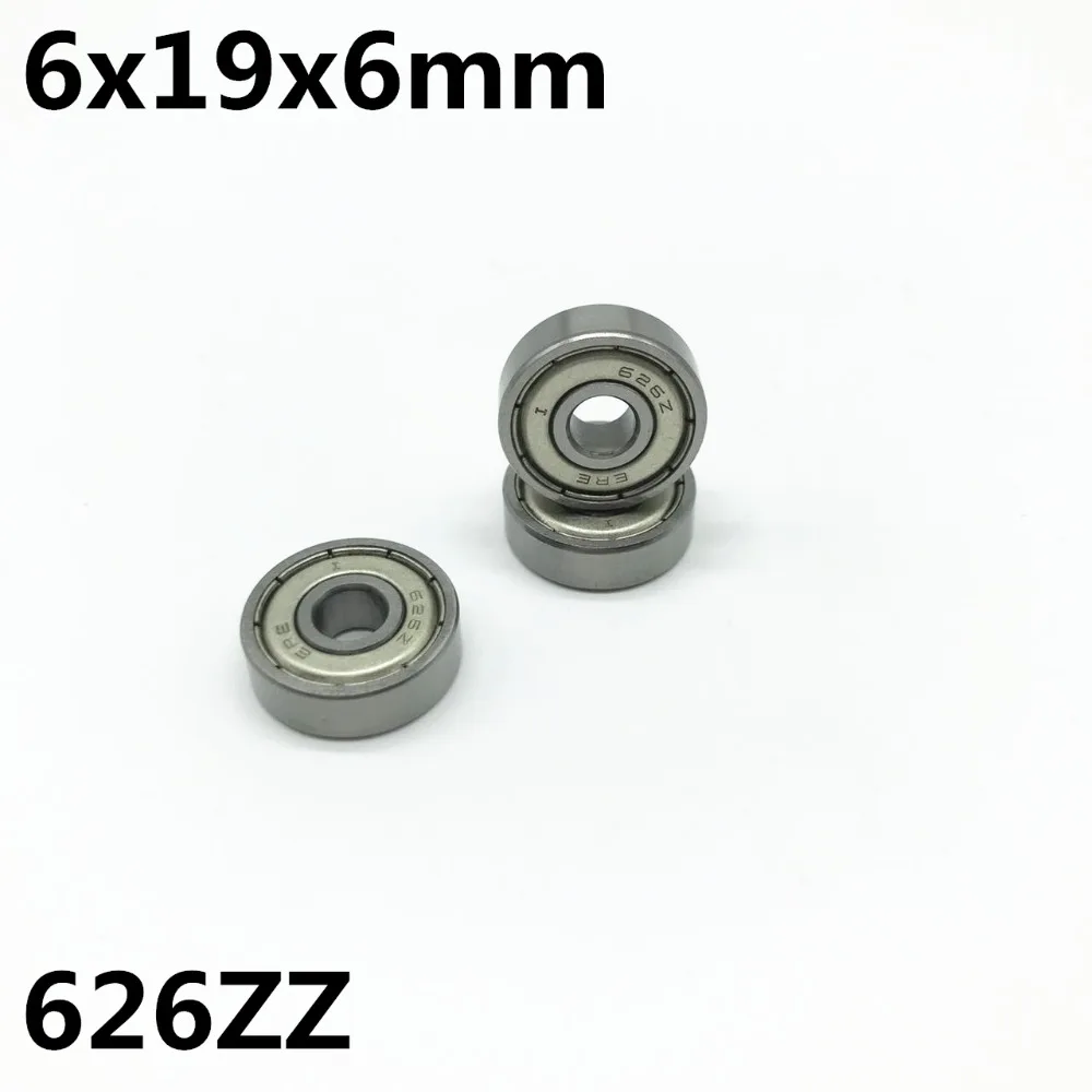 10Pcs 626ZZ R-1960ZZ 6x19x6 mm Deep groove ball bearing Miniature ...