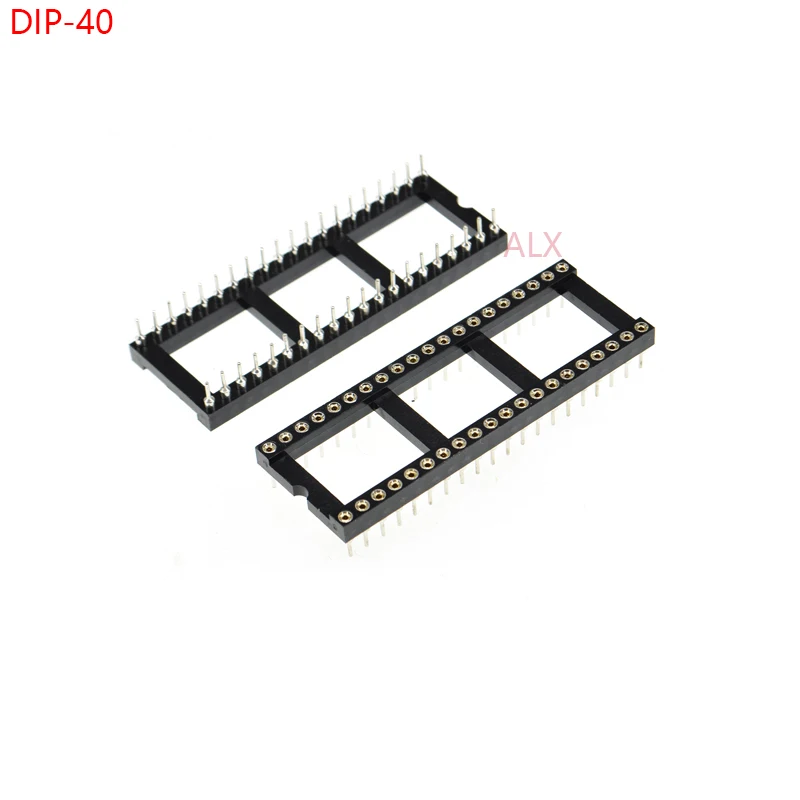 5PCS-wide-body-DIP40-IC-ROUND-HOLE-SOCKET-40p-DIP-CHIP-TEST-HOLDER ...