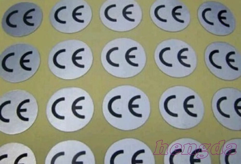 Certificate Round CE stickers Labels Matte silver CE labels Self ...