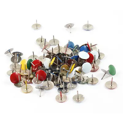 80Pcs-5pcs-Assorted-Color-Round-Cover-Metallic-Pin-Thumb-Tacks-10mm-x ...